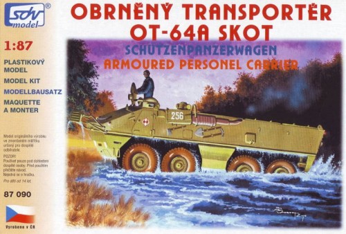 Armored personnel carrier OT-64 A SKOT 1:87 HO / SDV87090 gamahobby.eu